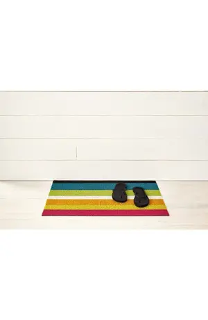 CHILEWICH Stripe Low Pile Indoor/outdoor Floor Mat