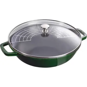 STAUB 4.5-quart Enameled Cast Iron Perfect Pan Basil