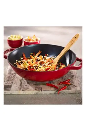 STAUB 4.5-quart Enameled Cast Iron Perfect Pan - Cherry