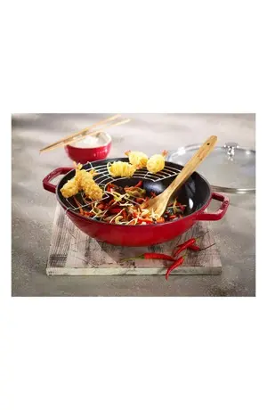 STAUB 4.5-quart Enameled Cast Iron Perfect Pan - Cherry