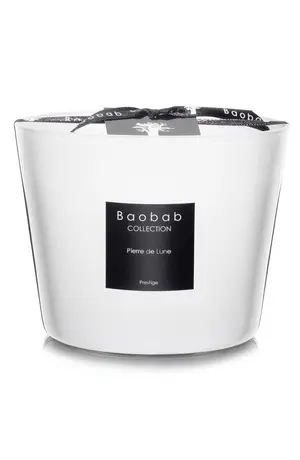 BAOBAB COLLECTION Les Prestigieuses Pierre De Lune Candle White-small