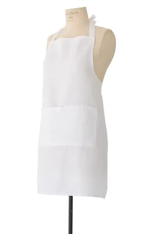 HEIRLOOMED COLLECTION Bistro Linen Apron - White