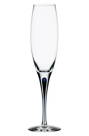 ORREFORS Intermezzo Champagne Flute - Clear/ Blue
