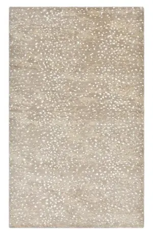 SOLO RUGS Arash Handmade Wool Blend Area Rug Brown