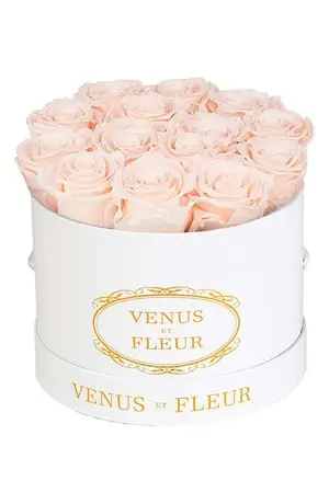 Venus Et Fleur Classic Small Round Eternity Roses Blush