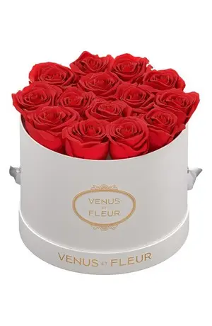 Venus Et Fleur Classic Small Round Eternity Roses Red