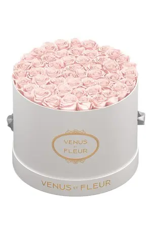 Venus Et Fleur Classic Large Round Eternity Roses - Blush