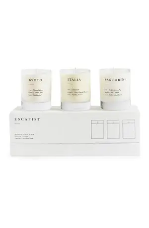 BROOKLYN CANDLE STUDIO Fresh + Floral Escapist Mini Candle Set Earthy/ Warm