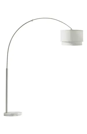 BRIGHTECH Mason Led Floor Lamp Satin Nickel