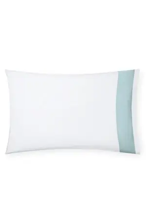 SFERRA Casida 200 Thread Count Pillowcase White/poolside
