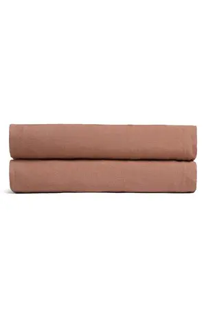 PARACHUTE Linen Fitted Sheet Clay