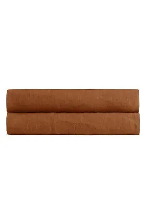 PARACHUTE Linen Fitted Sheet Terra