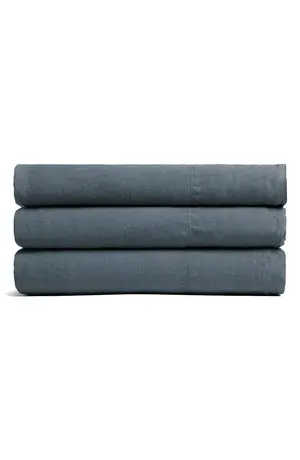 PARACHUTE Linen Flat Sheet Slate Blue