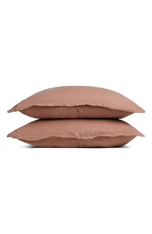 PARACHUTE Set Of 2 Linen Shams Clay