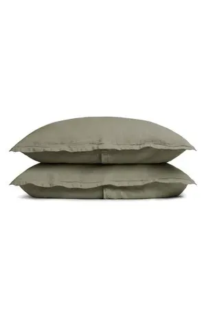 PARACHUTE Set Of 2 Linen Shams - Moss
