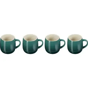 LE CREUSET Set Of Four 14-ounce Stoneware Mugs - Artichaut
