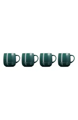 LE CREUSET Set Of Four 14-ounce Stoneware Mugs - Artichaut