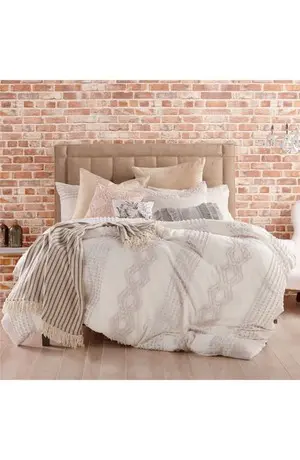 PERI HOME Cut Geo Sham One-color