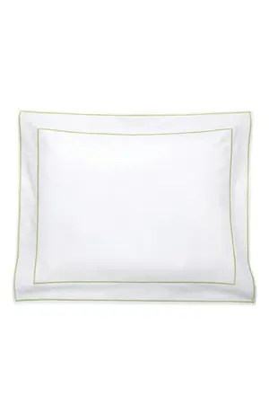 MATOUK Ansonia Pillow Sham White/ Leaf