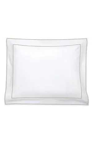 MATOUK Ansonia Pillow Sham - White/almond
