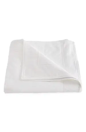 MATOUK Ansonia Cotton Percale Duvet Cover White/white