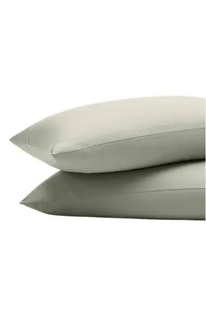 BOLL & BRANCH Set Of 2 Signature Hemmed Pillowcases - Sageleaf