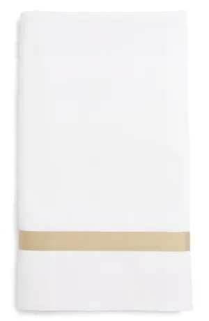 MATOUK Lowell 600 Thread Count Flat Sheet Champagne