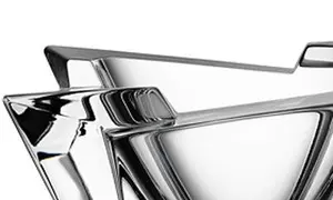 ORREFORS Glacial Lead Crystal Bowl