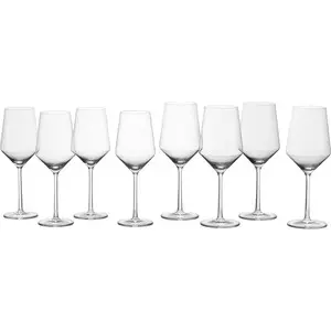 SCHOTT ZWIESEL Pure Set Of 8 Red & White Wine Glasses - Clear