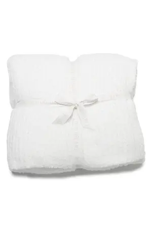 Barefoot Dreams Cozychic® Ribbed Bed Blanket White