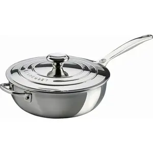 LE CREUSET 3.5-quart Stainless Steel Saucier With Lid Stanless Steel