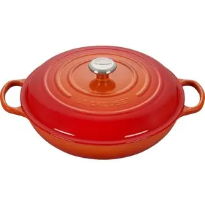LE CREUSET Signature 5-quart Enameled Cast Iron Braiser - Flame