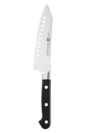 ZWILLING Pro 5.5-inch Hollow Edge Rocking Santoku Knife - Stainless Steel