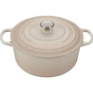LE CREUSET Signature 7.25-quart Round Enamel Cast Iron Dutch Oven Meringue