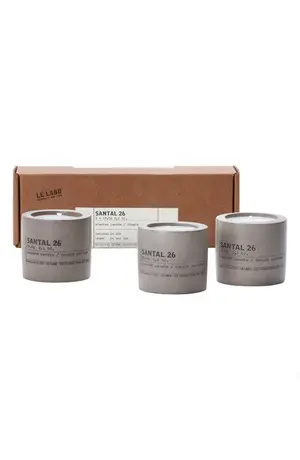 Le Labo Santal 26 Set Of 3 Concrete Votives - No Color