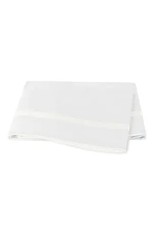 MATOUK Louise 500 Thread Flat Sheet Bone