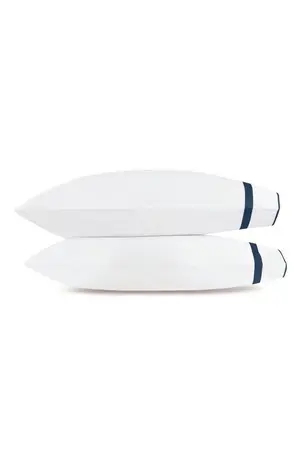 MATOUK Louise Set Of 2 Pillowcases Navy