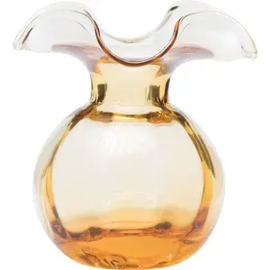 VIETRI Hibiscus Bud Vase - Amber