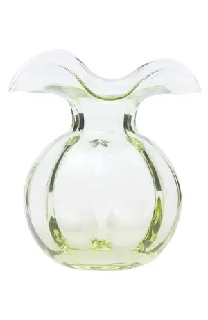 VIETRI Hibiscus Bud Vase Green
