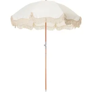 BUSINESS & PLEASURE Premium Beach Umbrella - Antique White