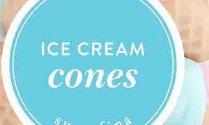 SUGARFINA Ice Cream Cones Set Of 4 Candy Cubes