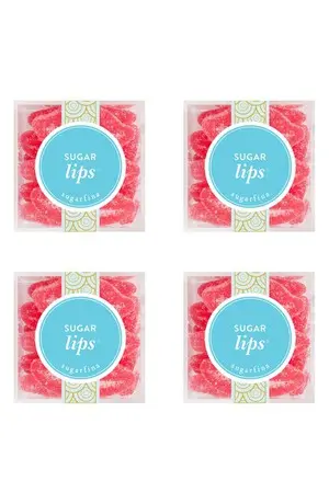 SUGARFINA Sugar Lips Set Of 4 Candy Cubes - Blue