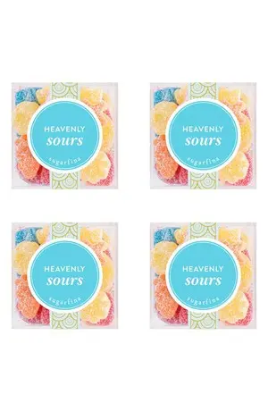 SUGARFINA Heavenly Sours Set Of 4 Candy Cubes - Blue