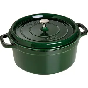 STAUB 7-quart Enameled Cast Iron Dutch Oven Basil