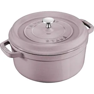 STAUB 7-quart Enameled Cast Iron Dutch Oven Lilac