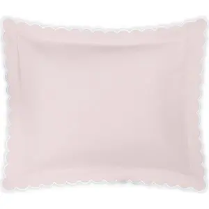 MATOUK Diamond Piqué Sham - Pink
