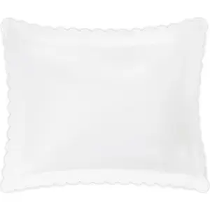MATOUK Diamond Piqué Sham - White