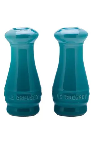 LE CREUSET Salt & Pepper Shaker Set Caribbean