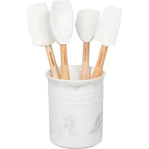 LE CREUSET Craft Series Utensil Set White Marble