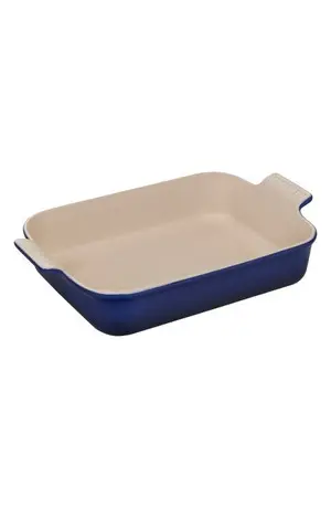 LE CREUSET Heritage 4-quart Rectangular Stoneware Dish Indigo